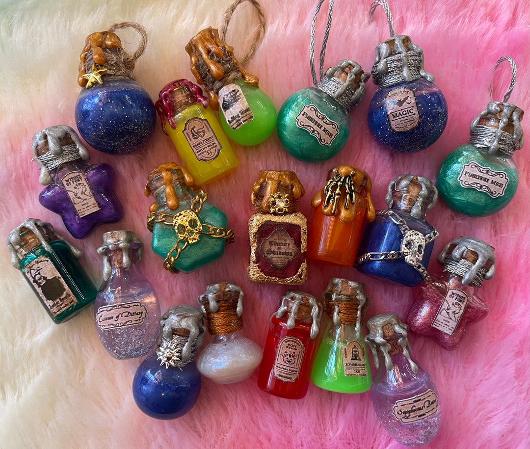 Unique Speciality Miniature Potion Bottles 1/12 Scale Halloween ...
