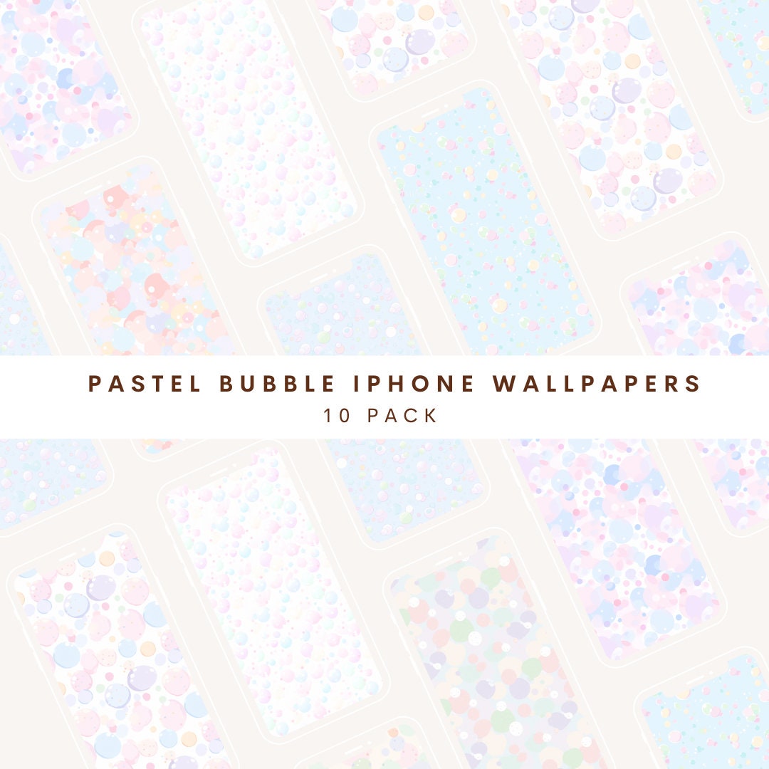 Pastel Bubble iPhone Wallpaper | iPhone Background | Pastel Bubble ...