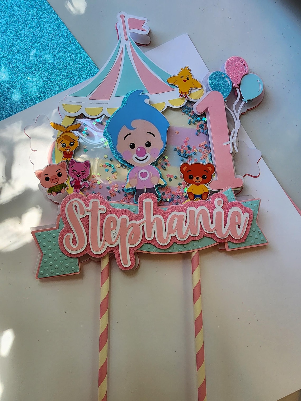 Plim Plim Caketopper Topper De Pastel De Cumpleaños Topper De Pastel De ...