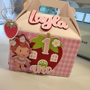 Strawberry Shortcake Favor Boxes Treat Box Strawberry Shortcake - Etsy