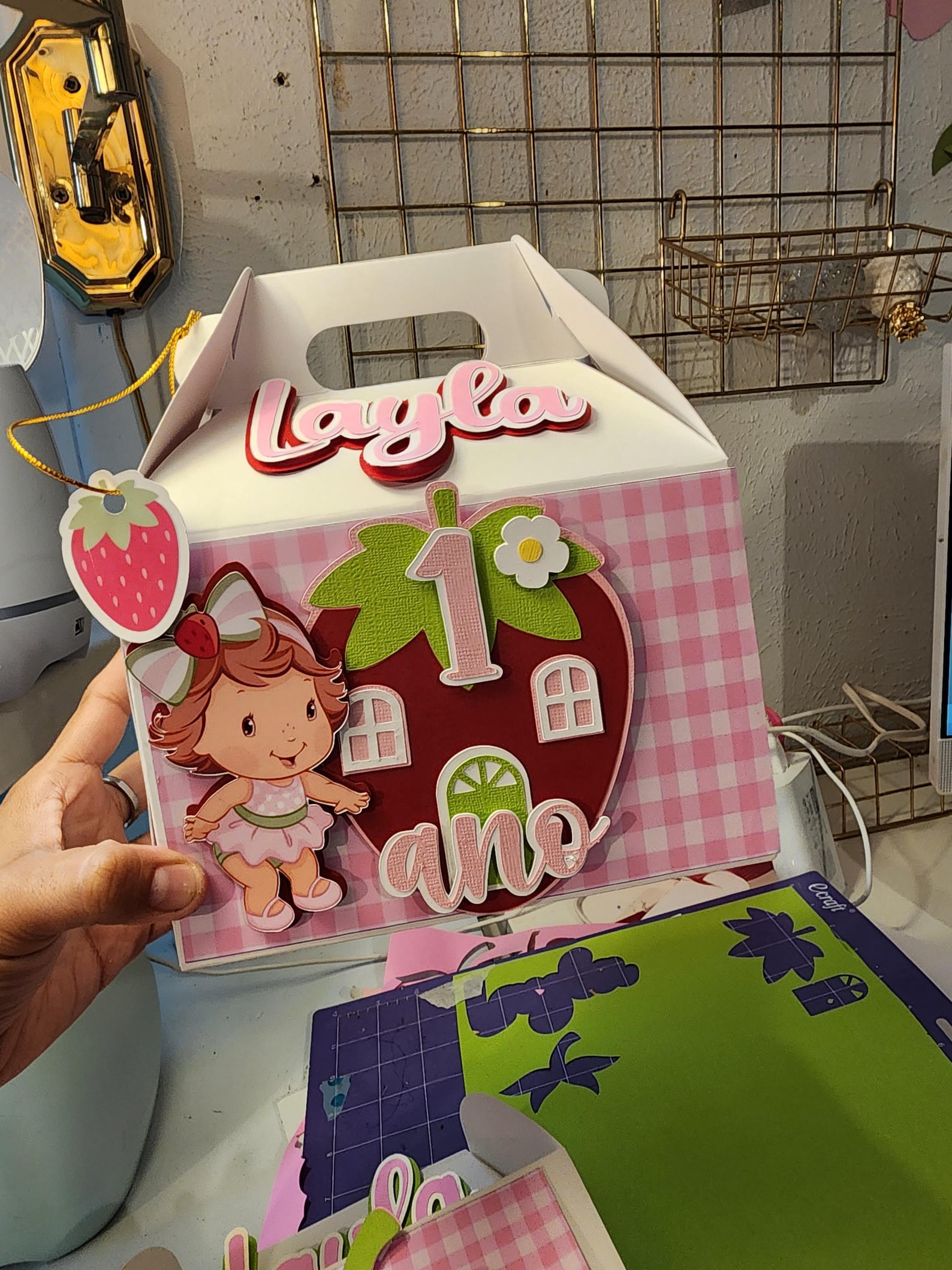 Strawberry Shortcake Favor Boxes Treat Box Strawberry Shortcake - Etsy