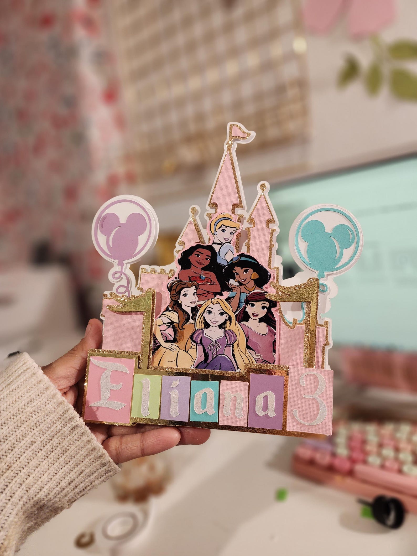 Princess Castle Cake Topper - Etsy