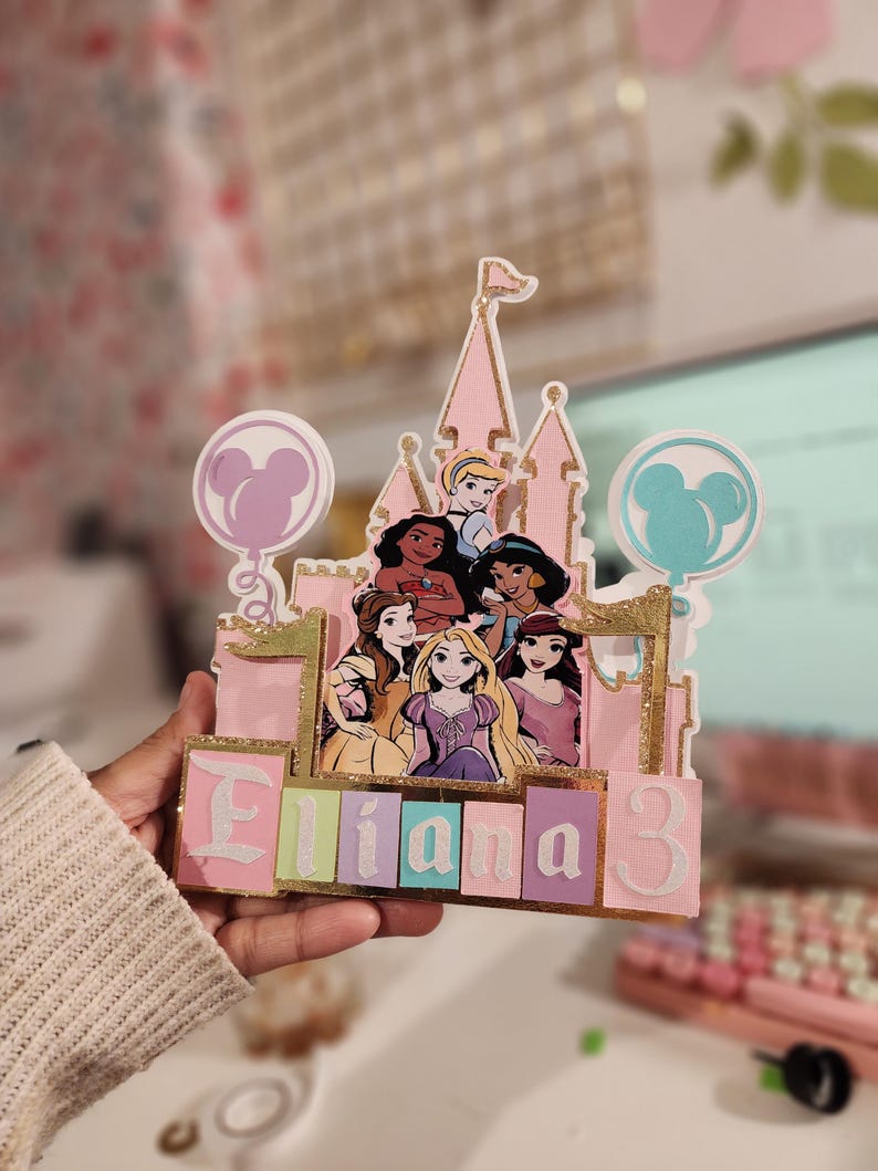 Princess Castle Cake Topper - Etsy