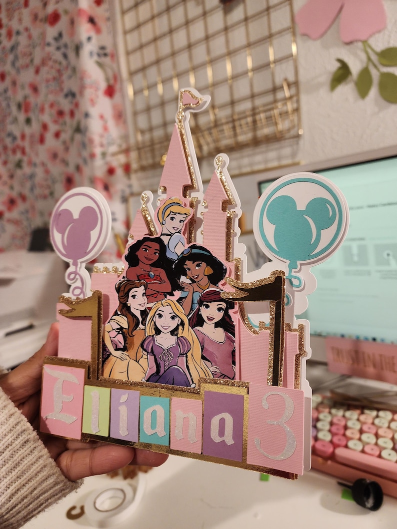 Princess Castle Cake Topper - Etsy