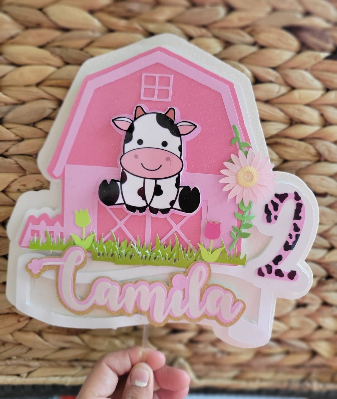 Cow Cutie Cake Topper , Holy Cow I'm ONE - Etsy
