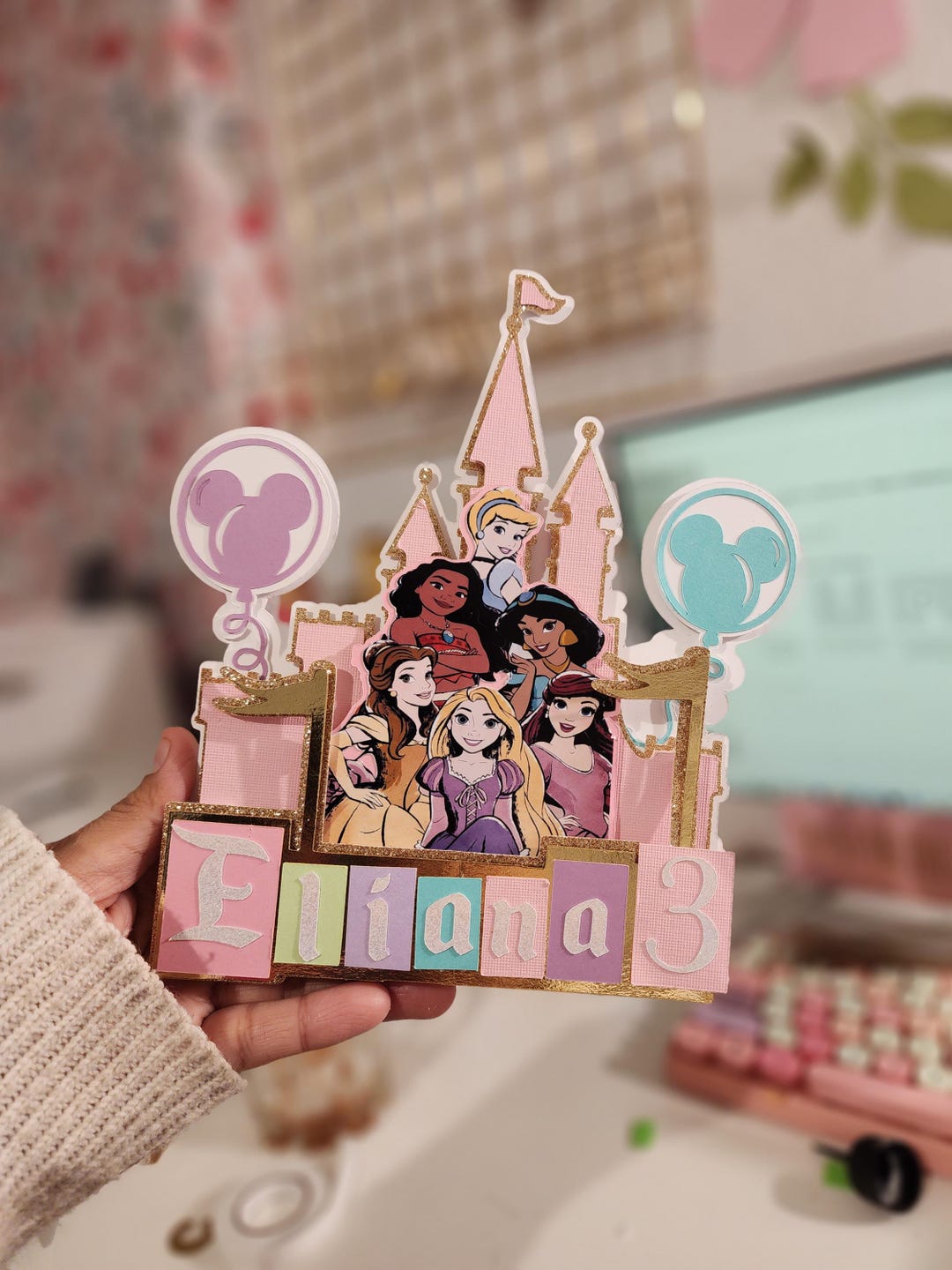Princess Castle Cake Topper - Etsy
