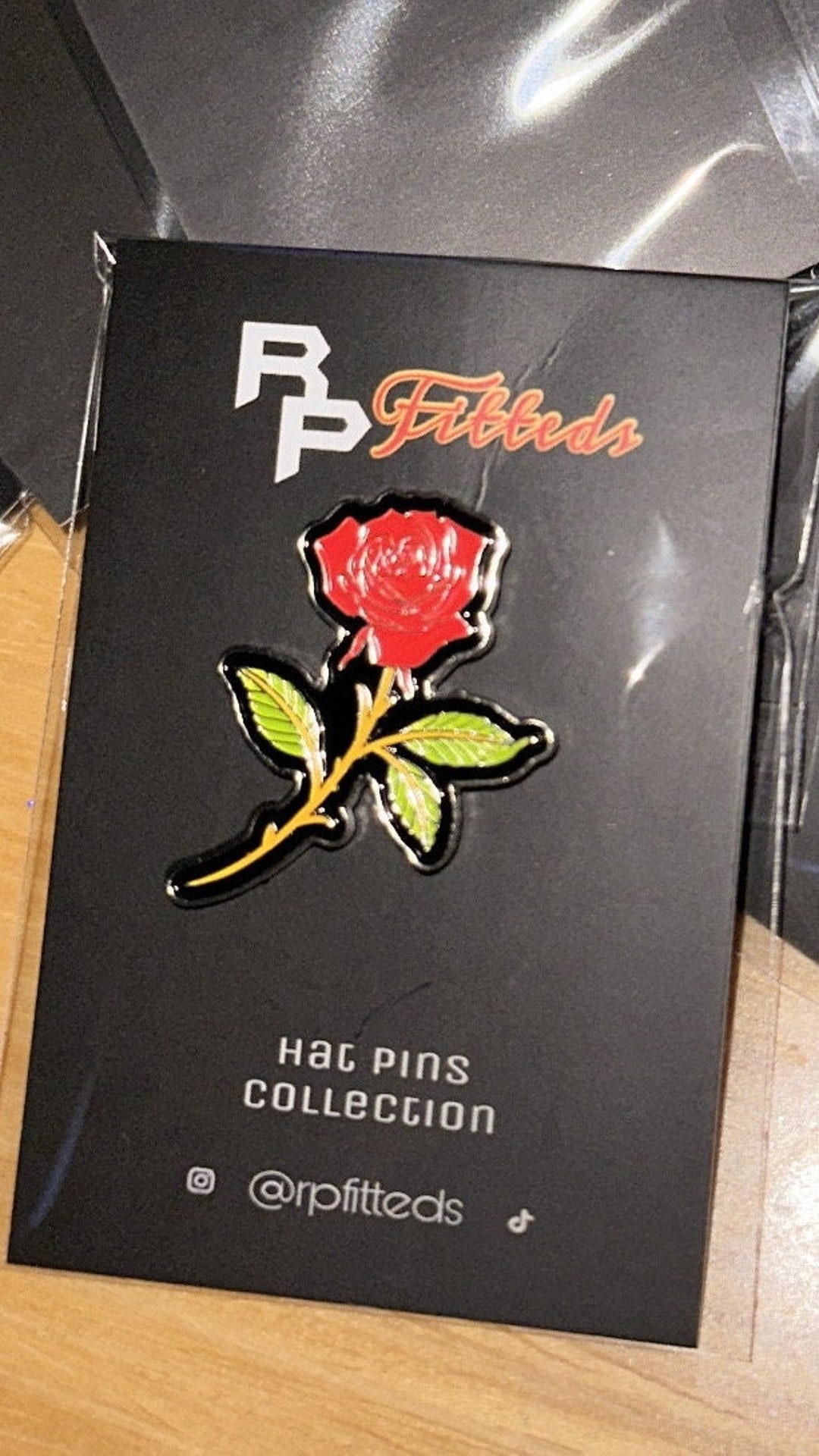 Red Rose Flower Soft Hat Enamel Pin Cap Pin RP Fitteds - Etsy