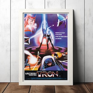 Tron (1982) Classic Movie Poster - Film Fan Collectibles - Vintage ...