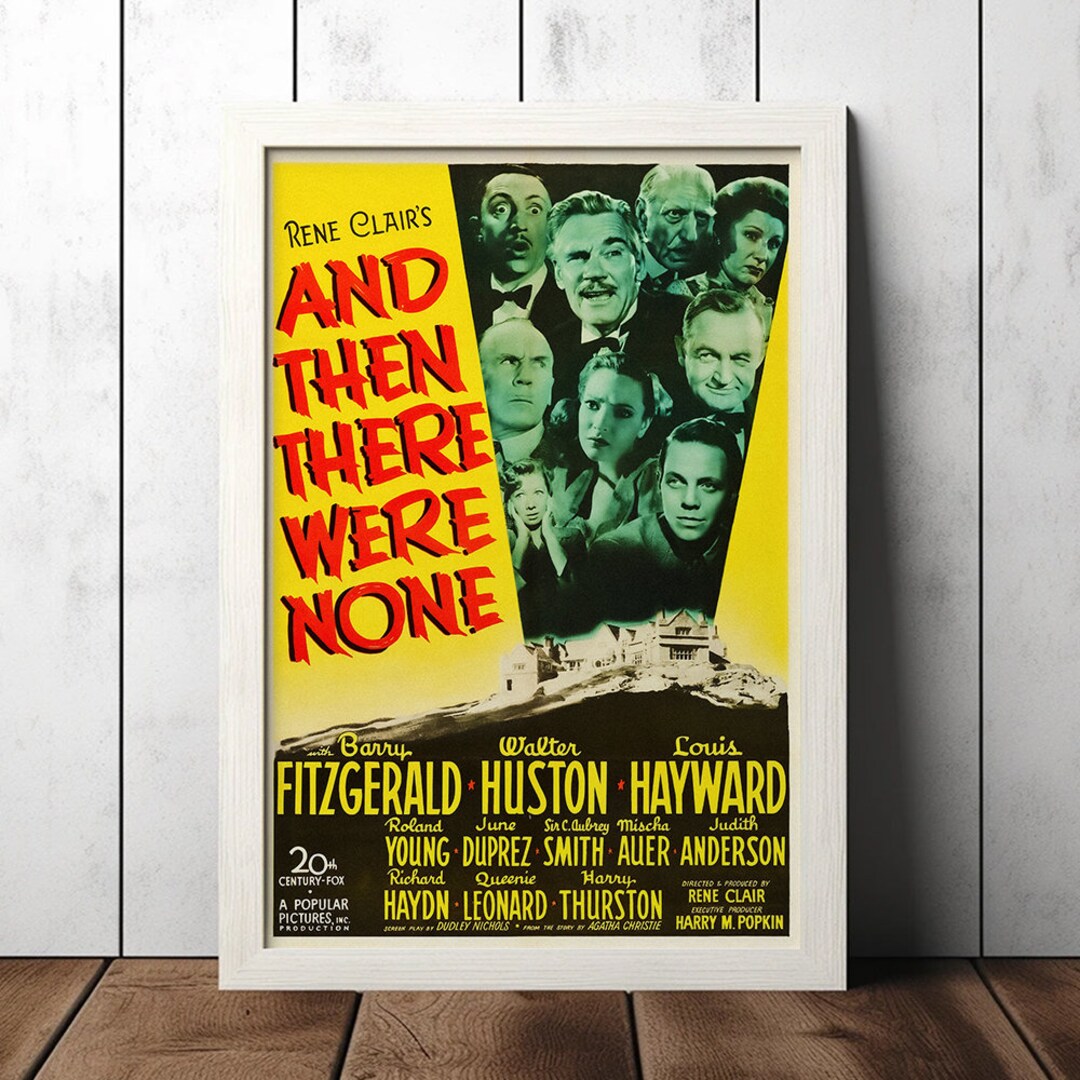 And Then There Were None Classic Movie Poster - Film Fan Collectibles ...
