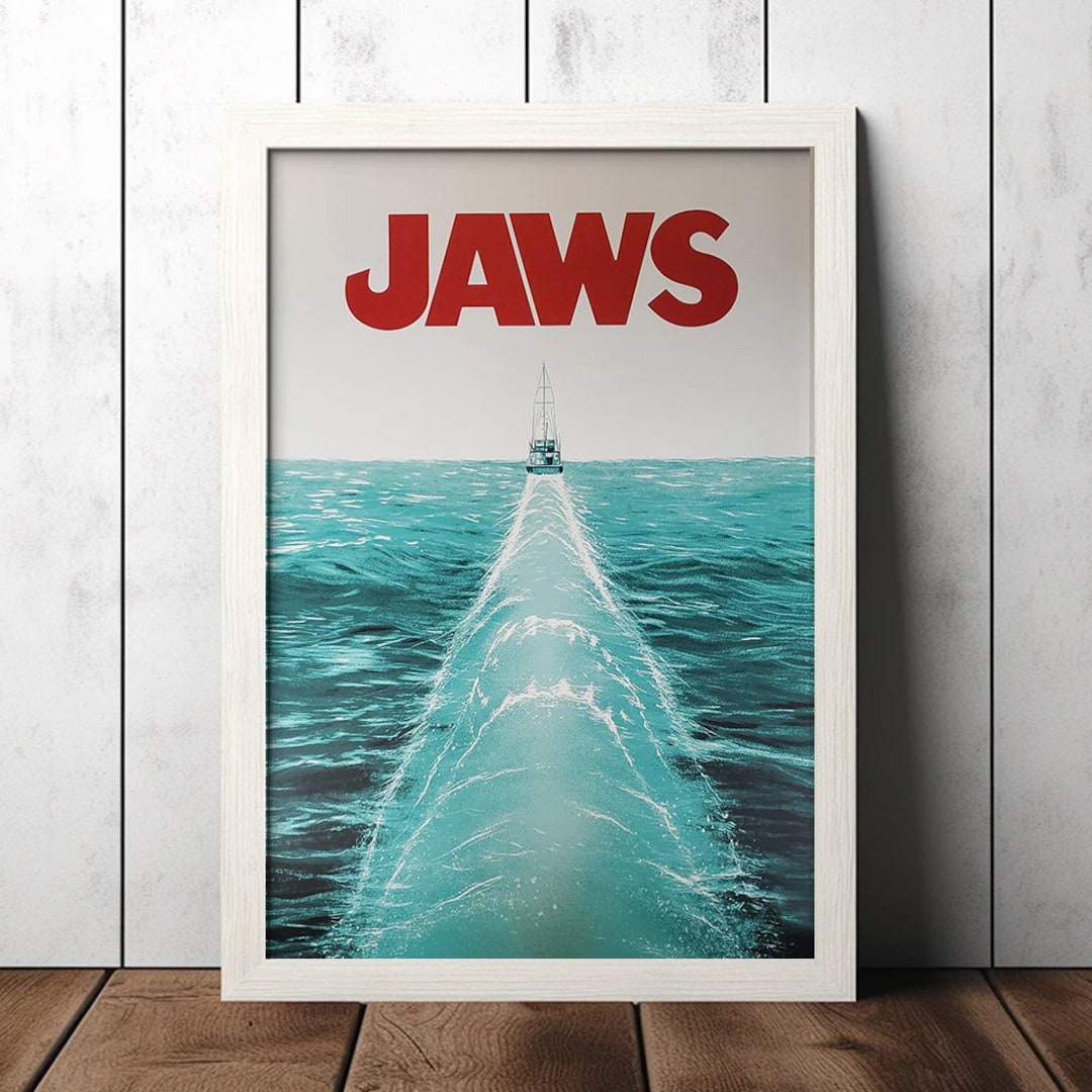 Jaws Vintage Classic Movie Poster - Film Fan Collectibles - Vintage ...