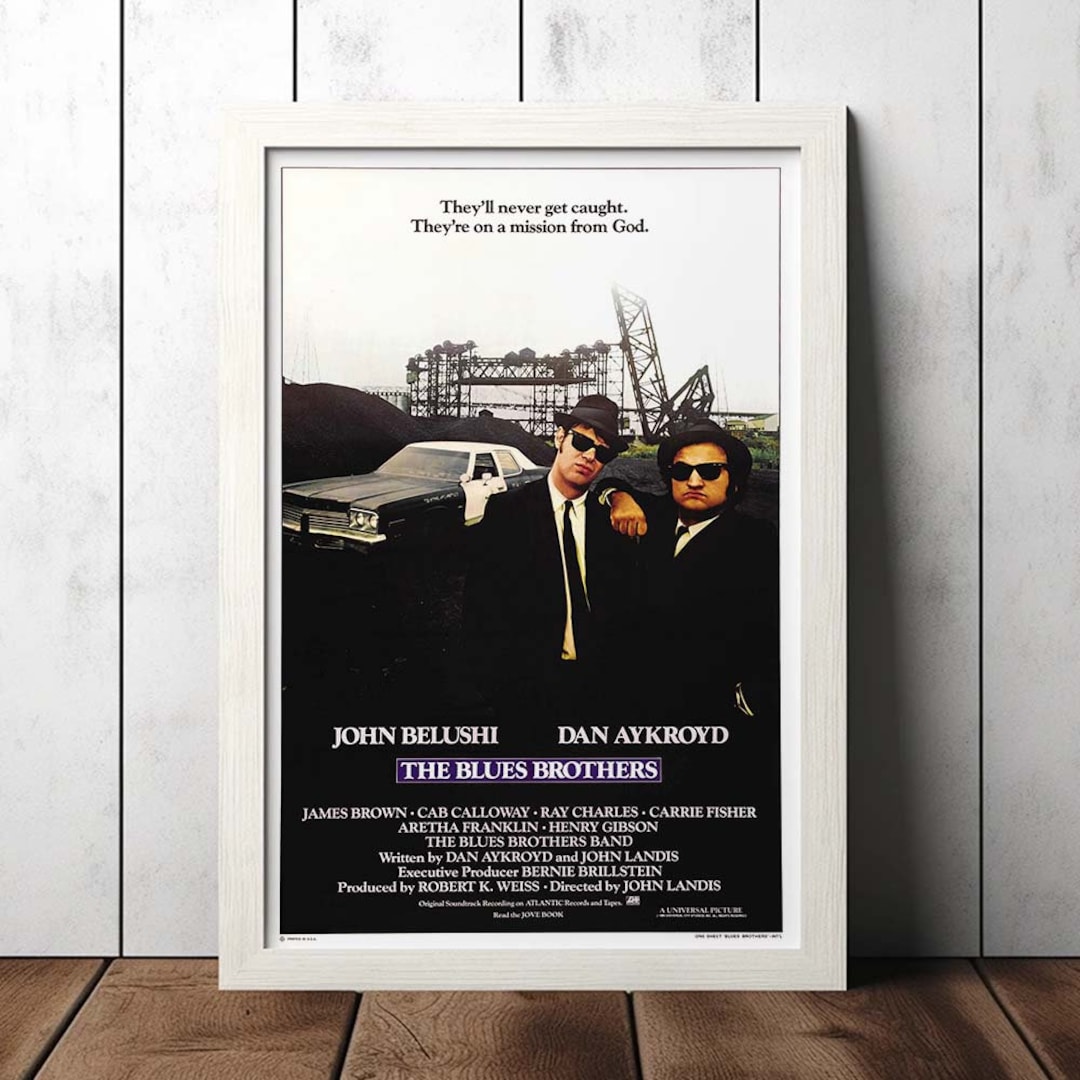 The Blues Brothers (1980) Classic Movie Poster - Film Fan Collectibles ...
