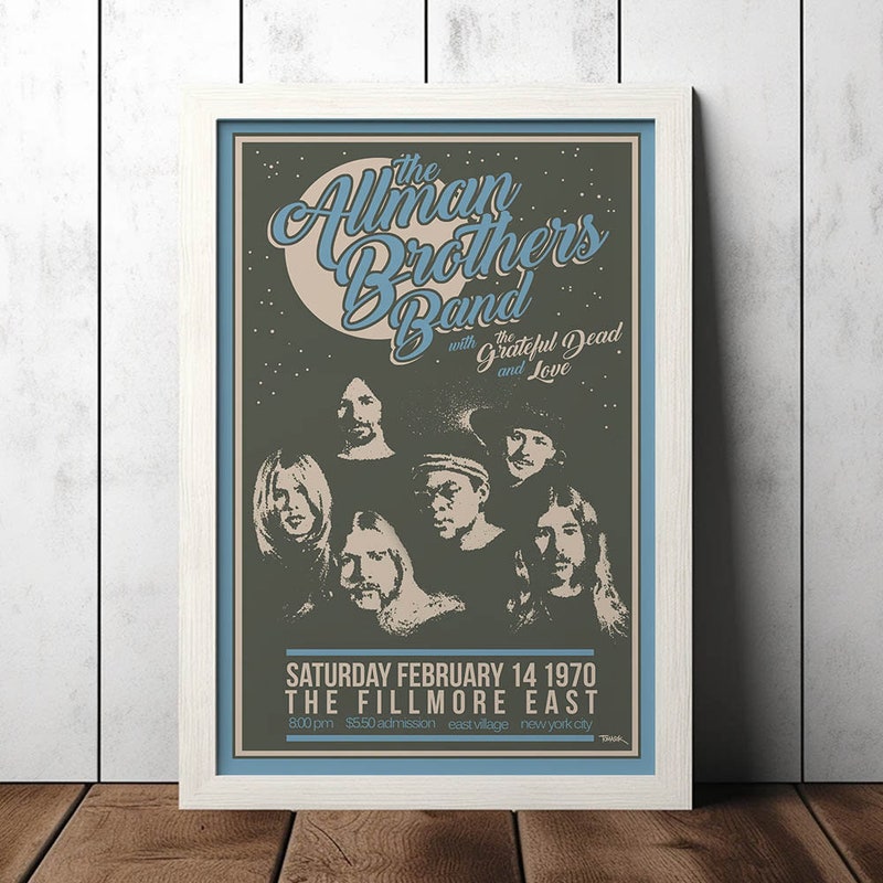 Allman Brothers Band Live - Etsy UK