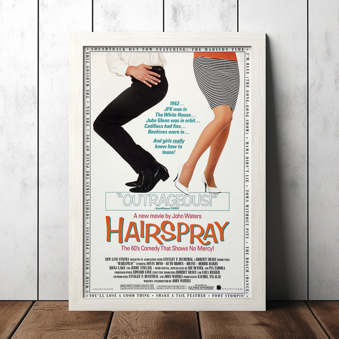 Hairspray (1988) Classic Movie Poster - Film Fan Collectibles - Vintage ...