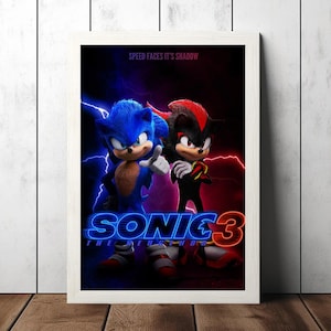 Sonic the Hedgehog 3 Adventure Animation Movie Poster, Gift Poster ...