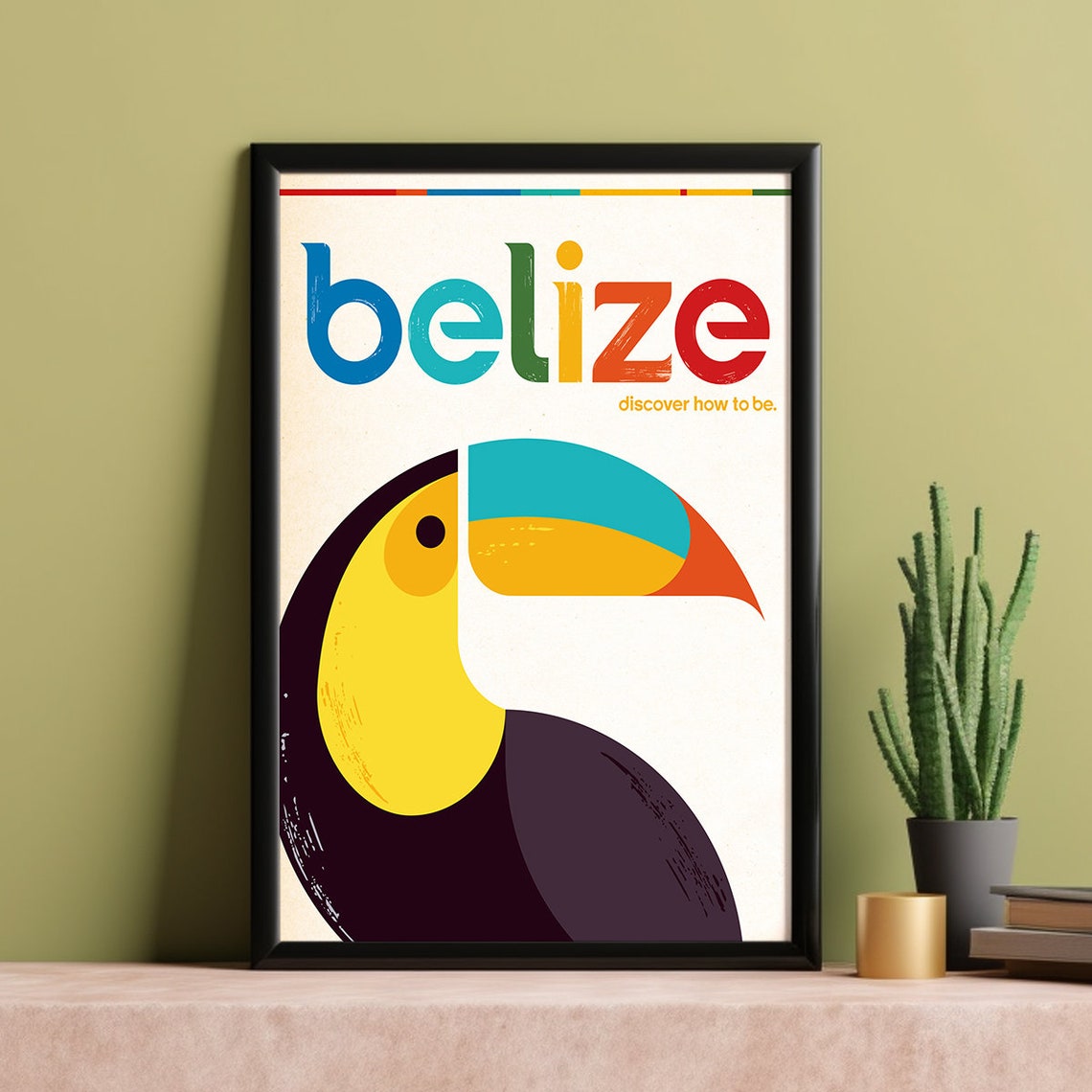 Belize Vintage Travel Poster - Retro Decor Poster - Art Poster - Home ...