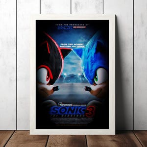 Sonic the Hedgehog 3 Adventure Animation Movie Poster, Gift Poster ...