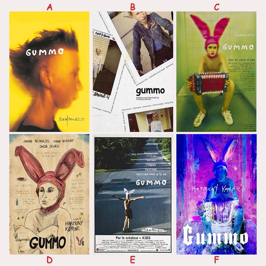 Gummo 1997 Movie Poster - Film Fan Collectibles - Vintage Movie Poster ...