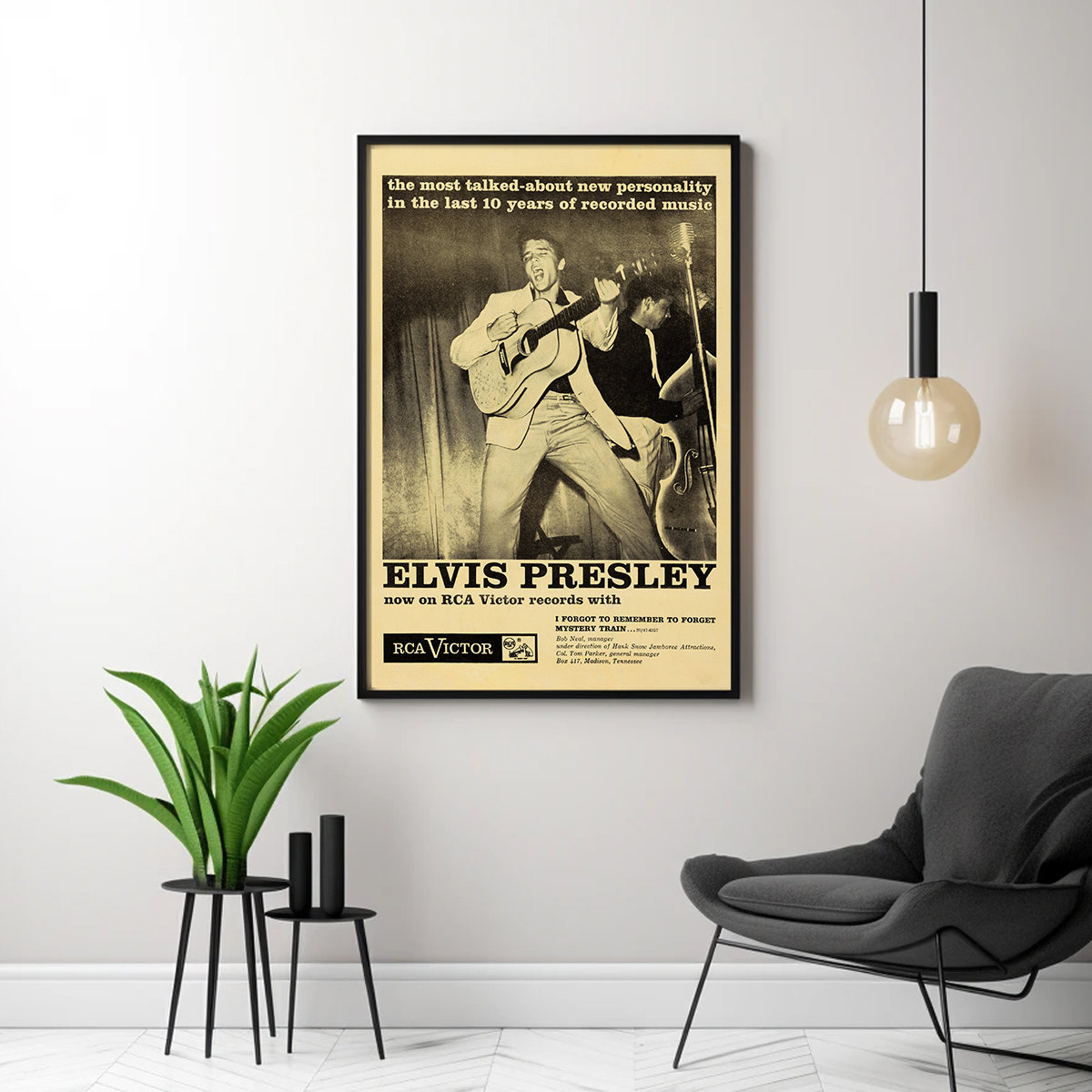 Elvis Presley 1955 Vintage Concert Poster - Music Fan Collectibles ...