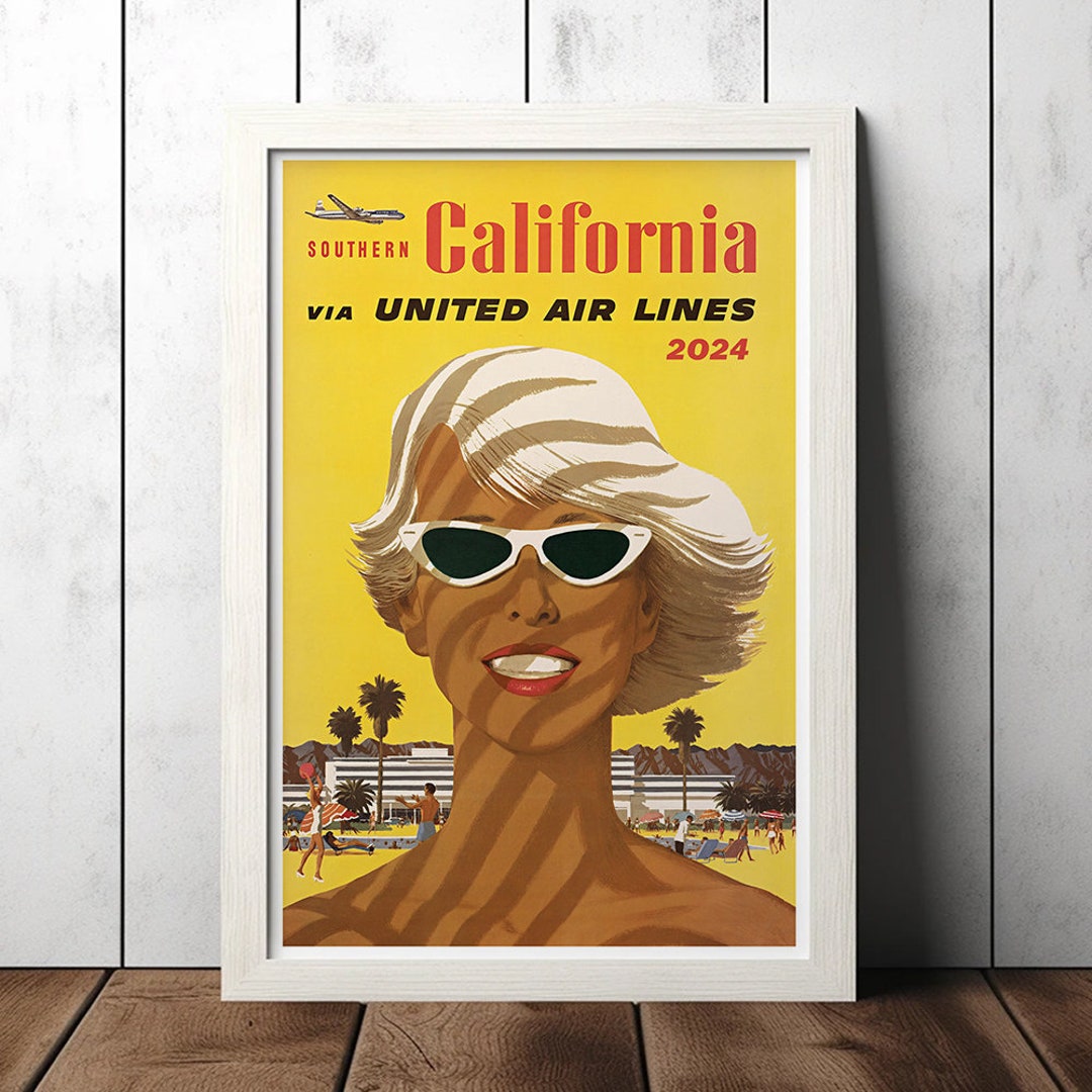 US Vintage Travel Poster - Retro Decor Poster - Art Poster - Home Decor ...