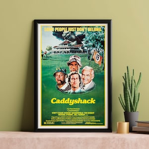 Caddyshack (1980) Classic Movie Poster - Film Fan Collectibles ...