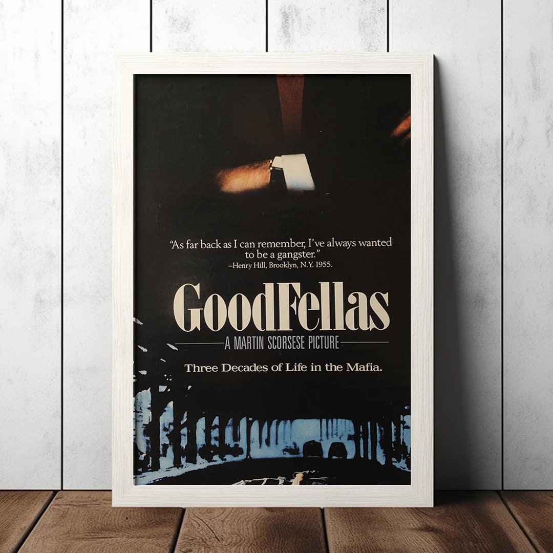 Goodfellas 1990 Classic Movie Poster - Film Fan Collectibles - Vintage ...
