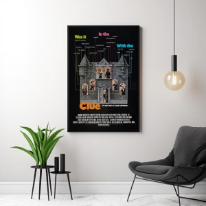 Clue (1985) Classic Movie Poster - Film Fan Collectibles - Vintage ...