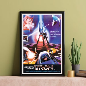 Tron (1982) Classic Movie Poster - Film Fan Collectibles - Vintage ...