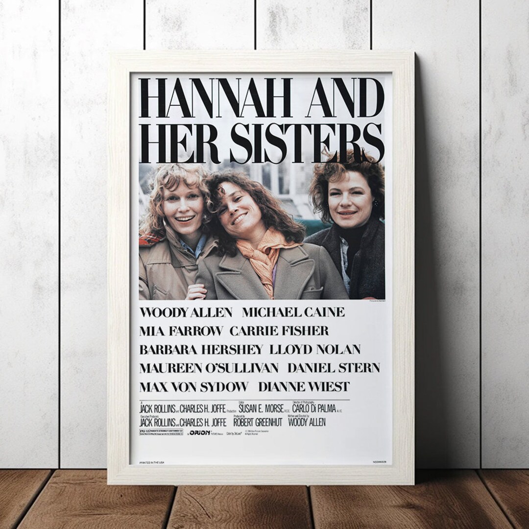 Hannah and Her Sisters (1986) Classic Movie Poster - Film Fan ...