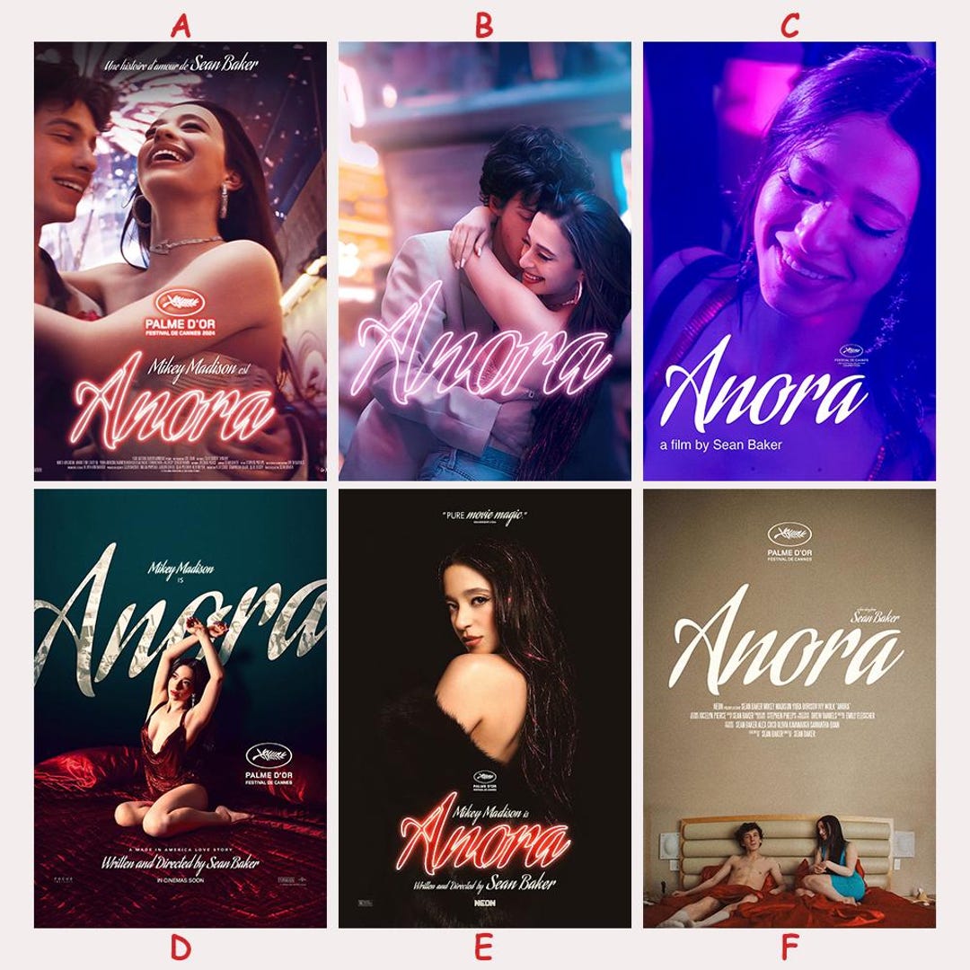 Anora Movie Poster, Canvas Print, Room Decor, Home Decor, Wall Art, Posters Gifts, Popular Movie ...