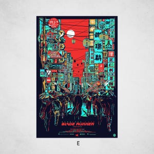 Blade Runner 1982 Classic Movie Poster - Film Fan Collectibles ...