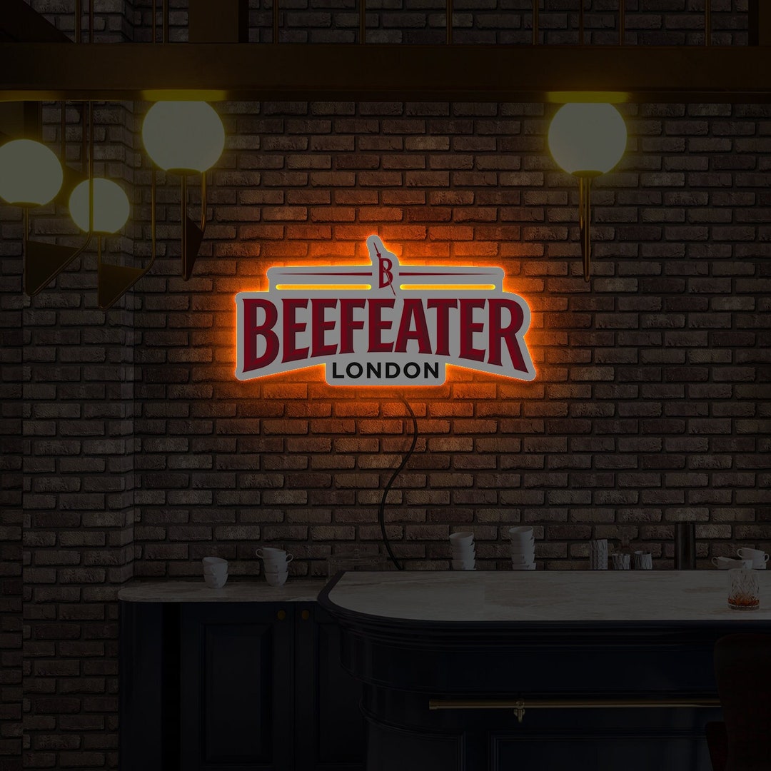 Beefeater London Neon Sign Beefeater Led Sign Beefeater - Etsy