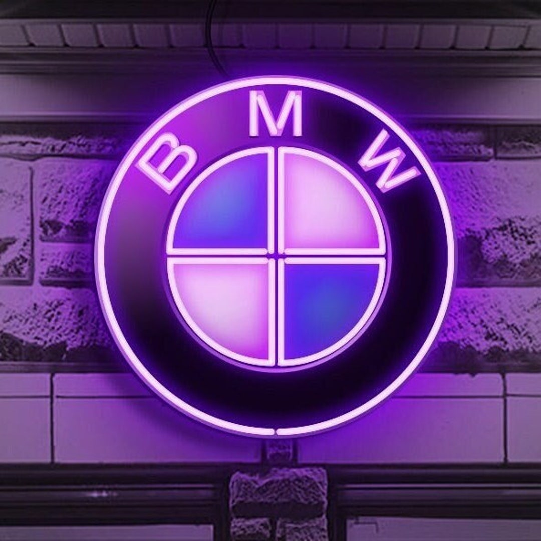 BMW Logo Neon Sign BMW Neon Sign BMW Led Sign Bmw Lamp Bmw - Etsy