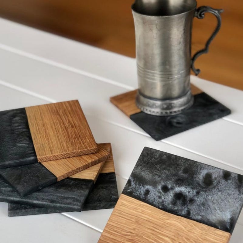 Wood Drink Coasters - Etsy
