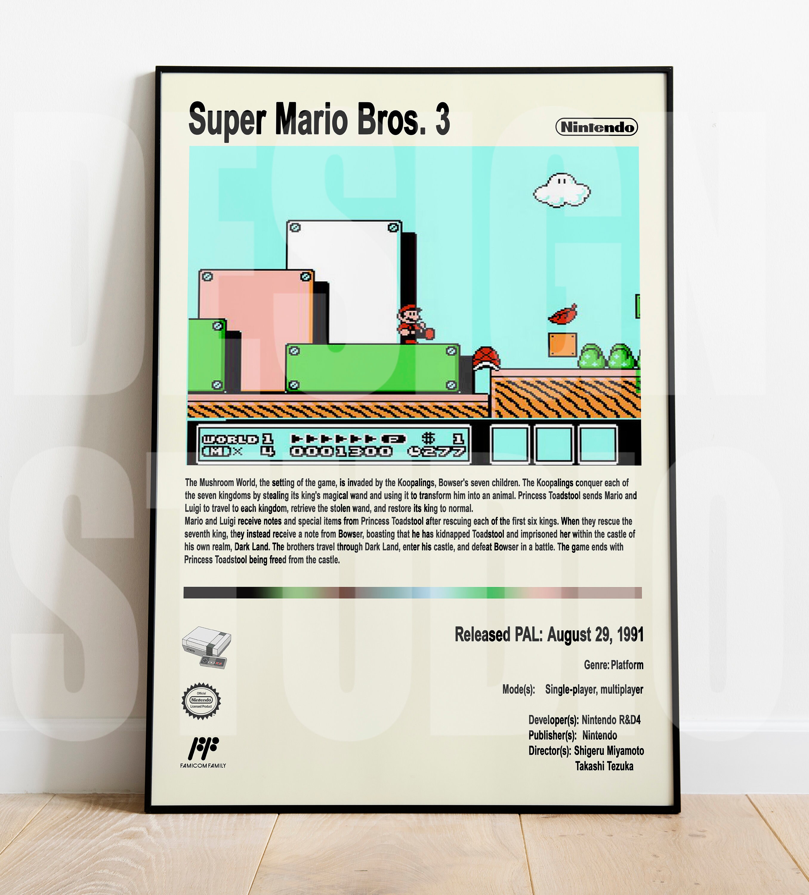 Super Mario Bros. Poster Video Game Art Print Gaming Gift - Etsy UK