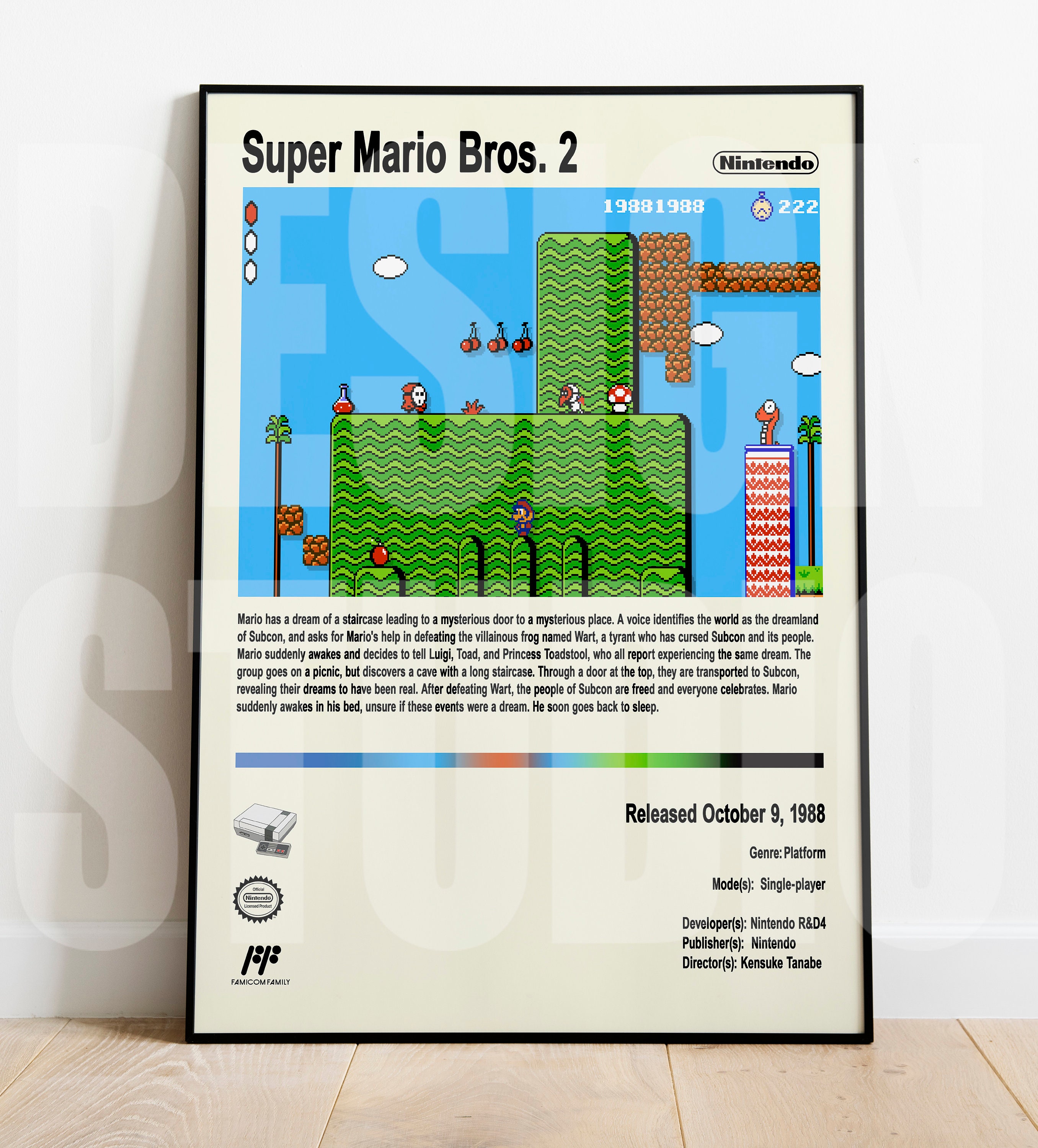 Super Mario Bros. Poster Video Game Art Print Gaming Gift - Etsy UK