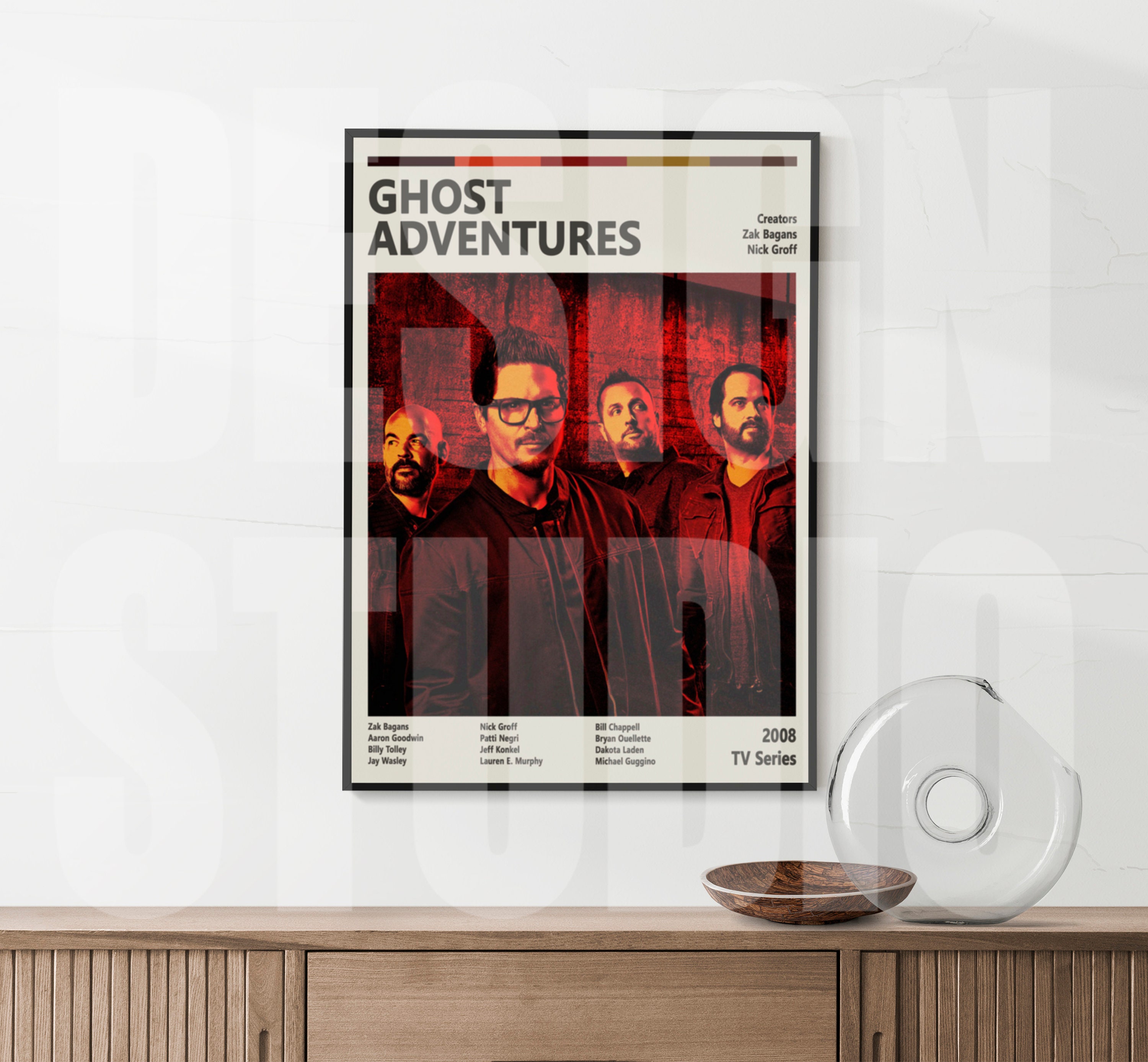 Ghost Adventures TV Show , Modern Poster Print, Tv Show Poster, Zak ...