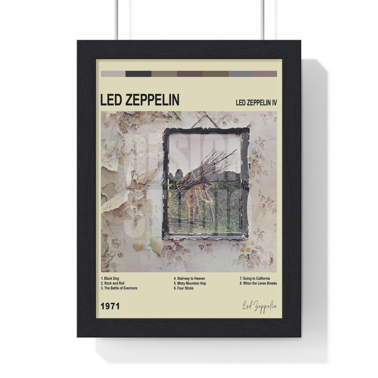 Led Zeppelin Album Cover Poster Print Pop Culture Art Music Fan Gift ...