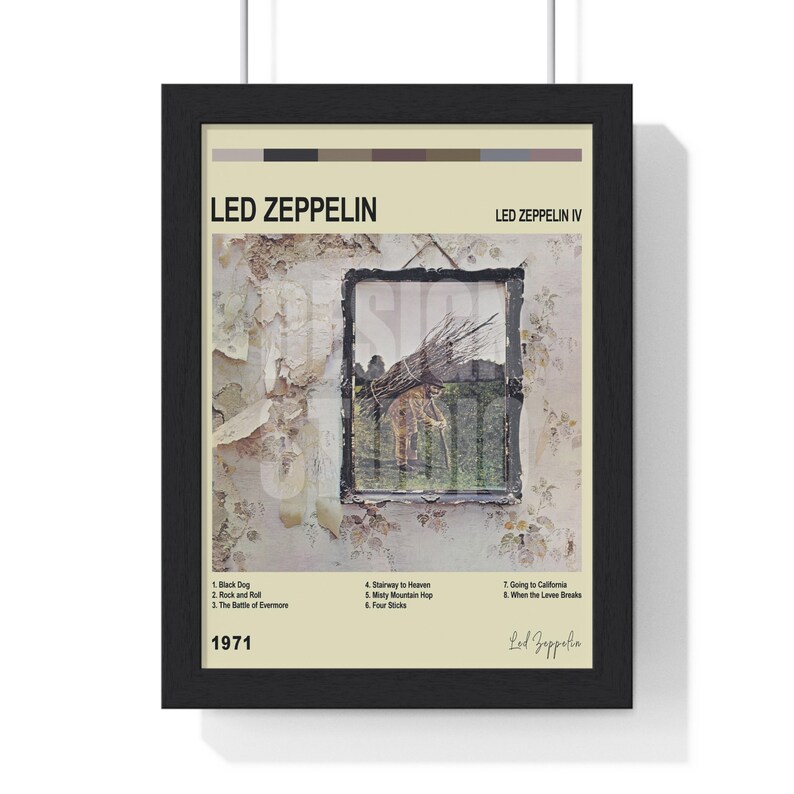Led Zeppelin Album Cover Poster Print Pop Culture Art Music Fan Gift ...