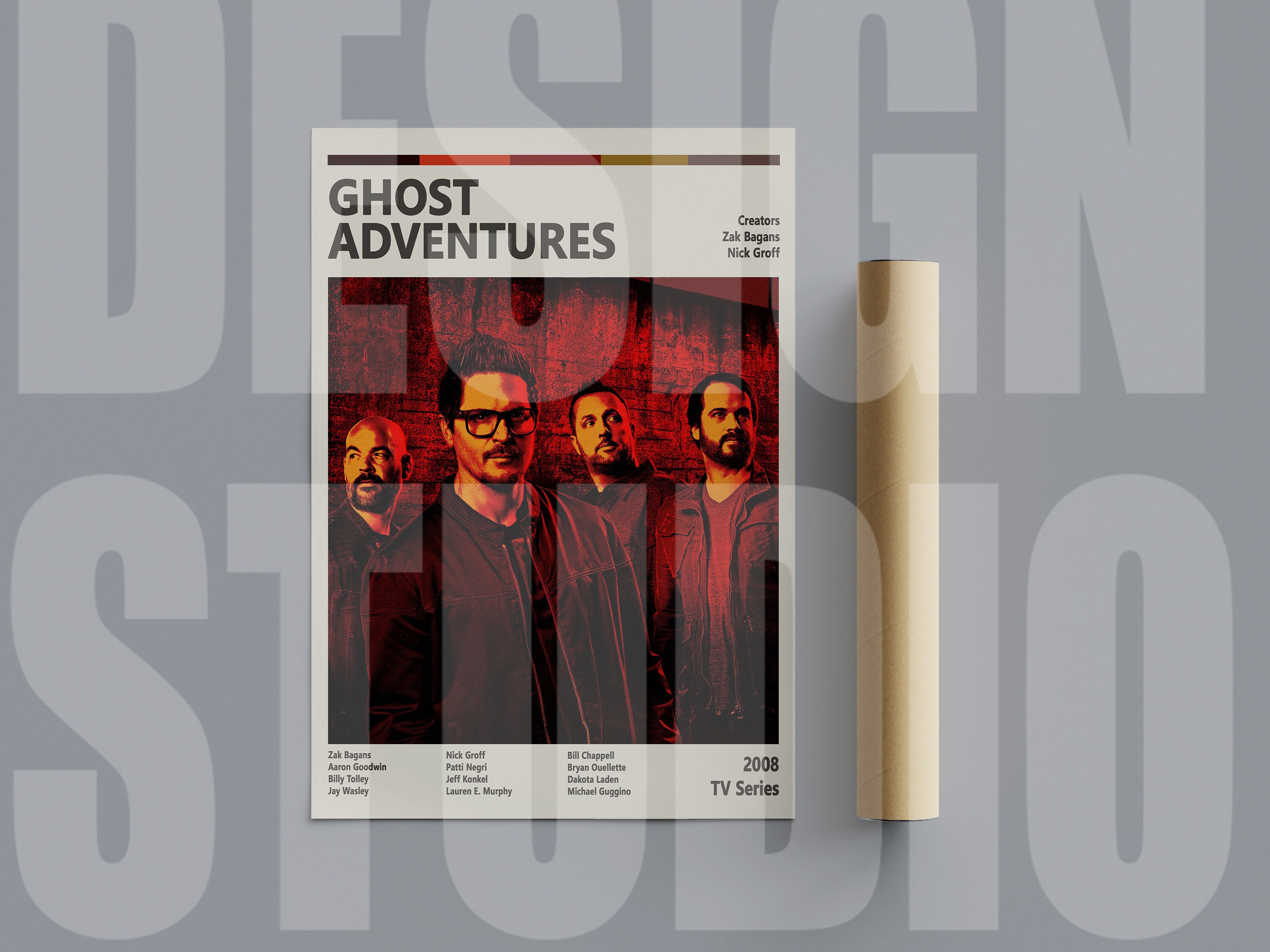 Ghost Adventures TV Show , Modern Poster Print, Tv Show Poster, Zak ...