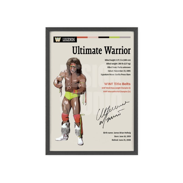 Ultimate Warrior - Etsy UK