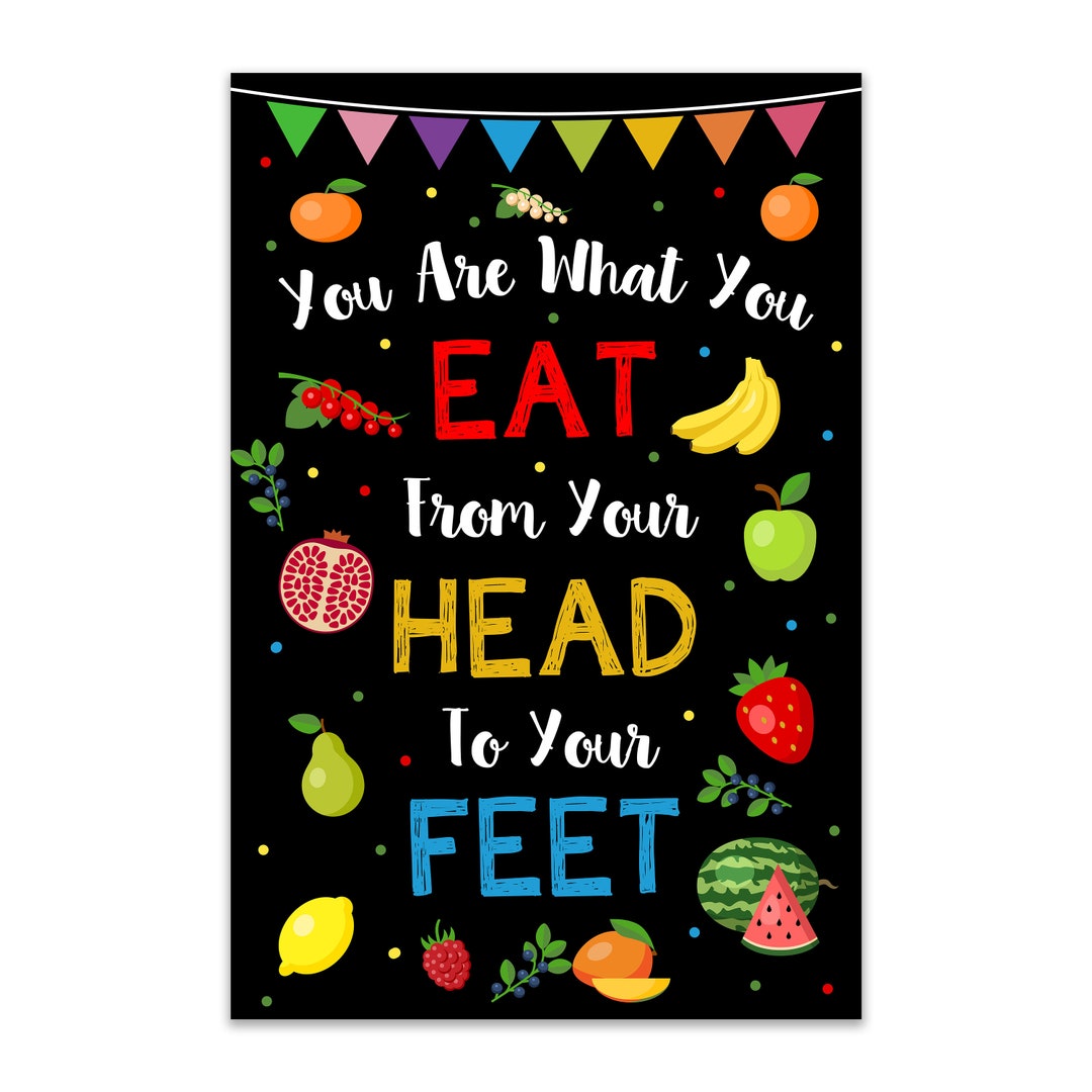 School Health Poster Cafeteria Poster Lunchroom School Teacher - Etsy