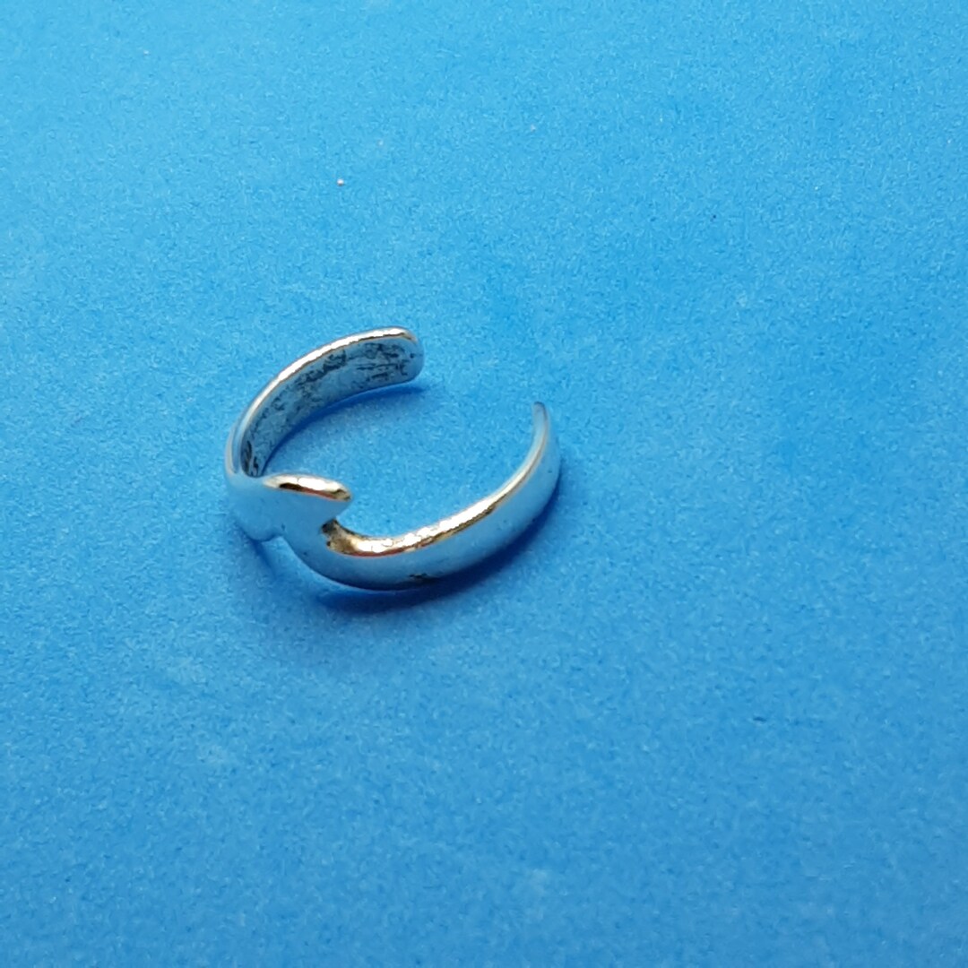 One Wave Toe Ring Sterling Silver Surf Girl Jewellery New Old Stock - Etsy