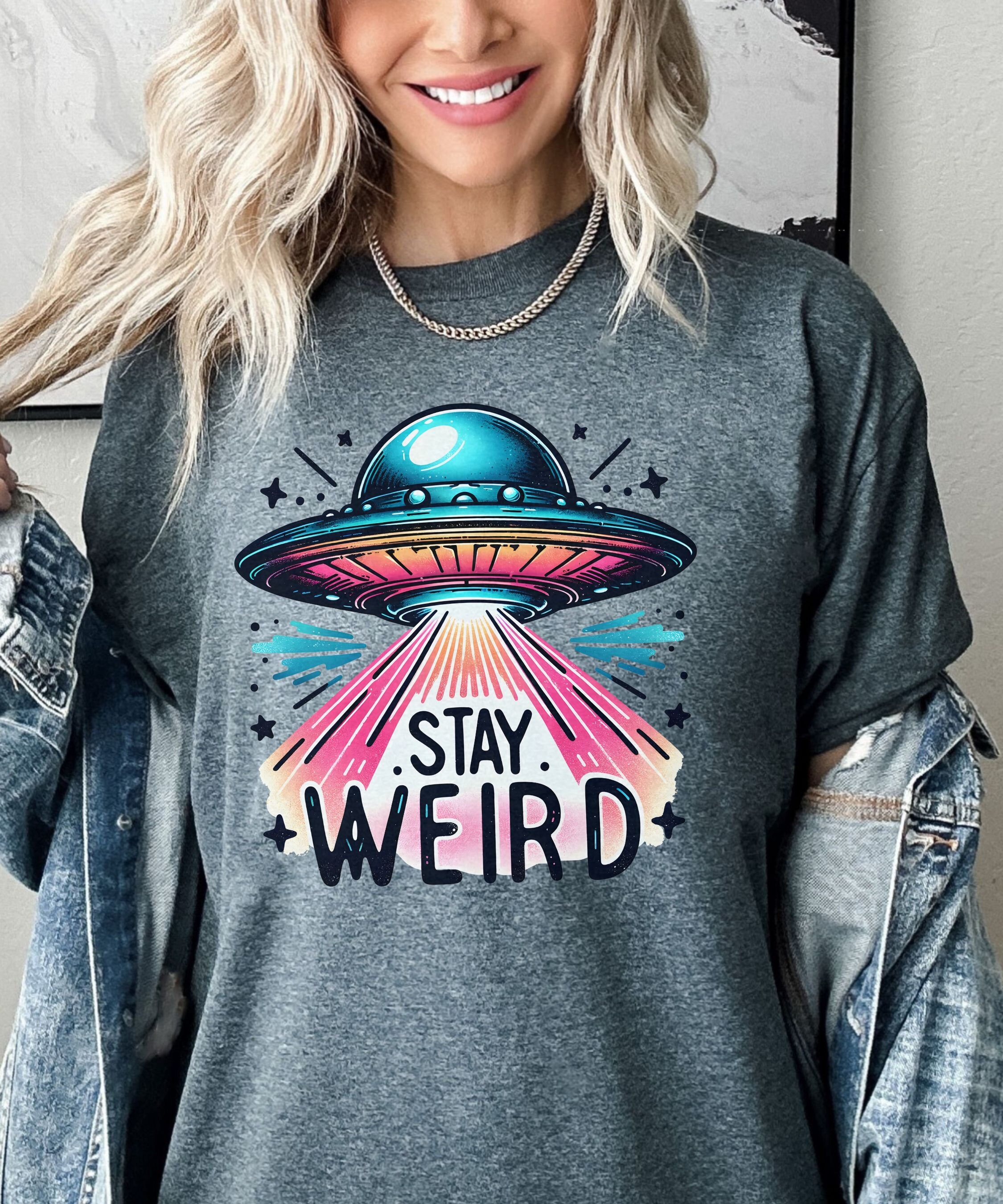 Black Aliens Sweater, Alien Abduction Sweater, Retro Alien Sweatshirt ...