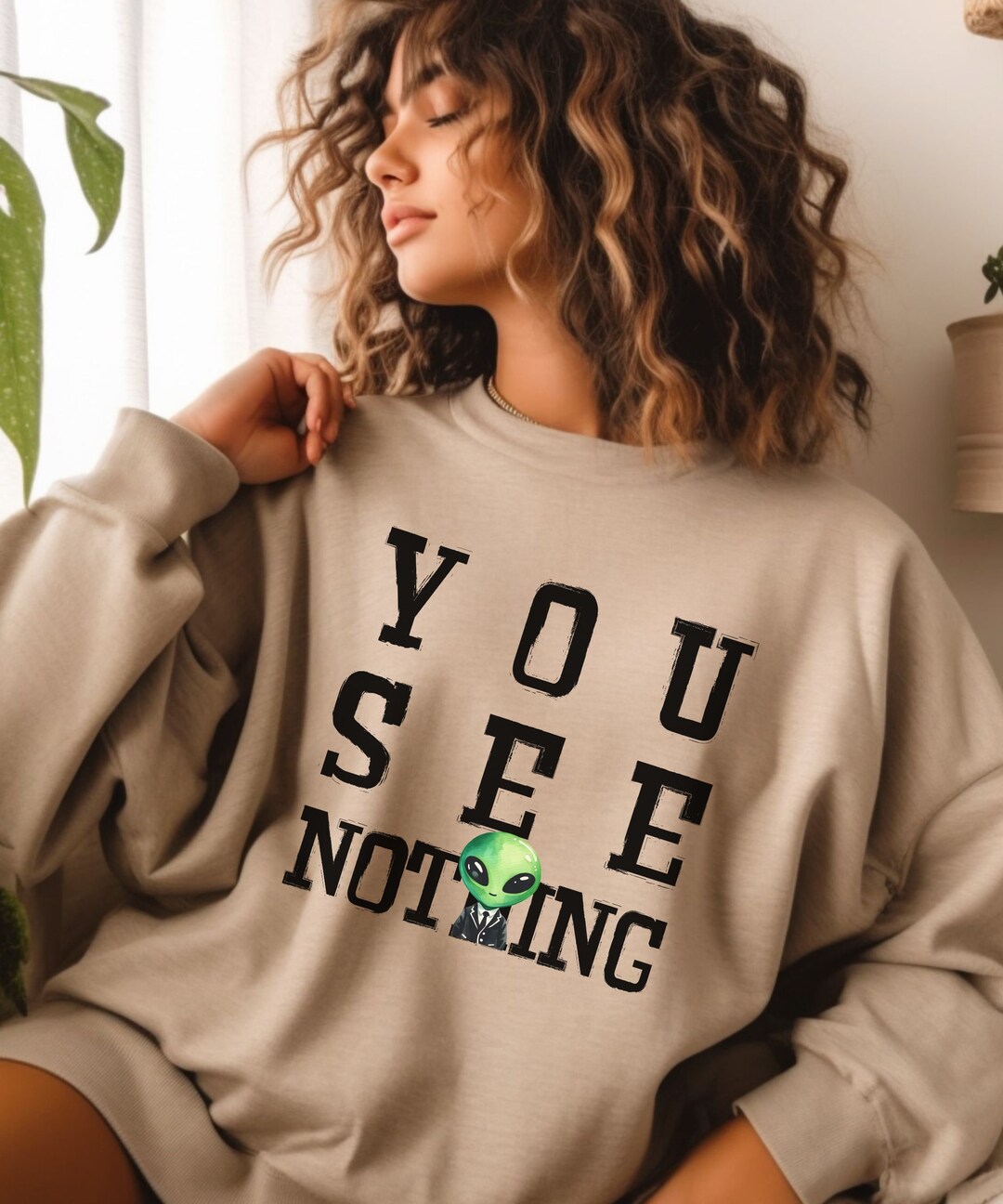 Black Aliens Sweater, Alien Abduction Sweater, Retro Alien Sweatshirt ...