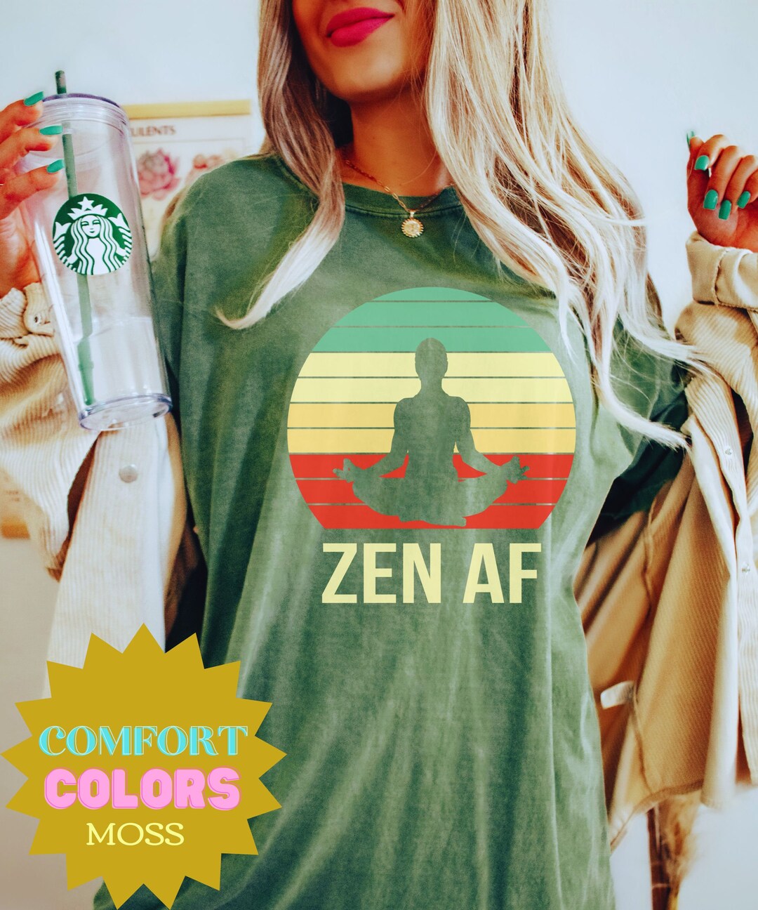 Retro Zen Shirt, Yoga Lover Shirt, Meditation Shirt, Yoga Lover Gift ...