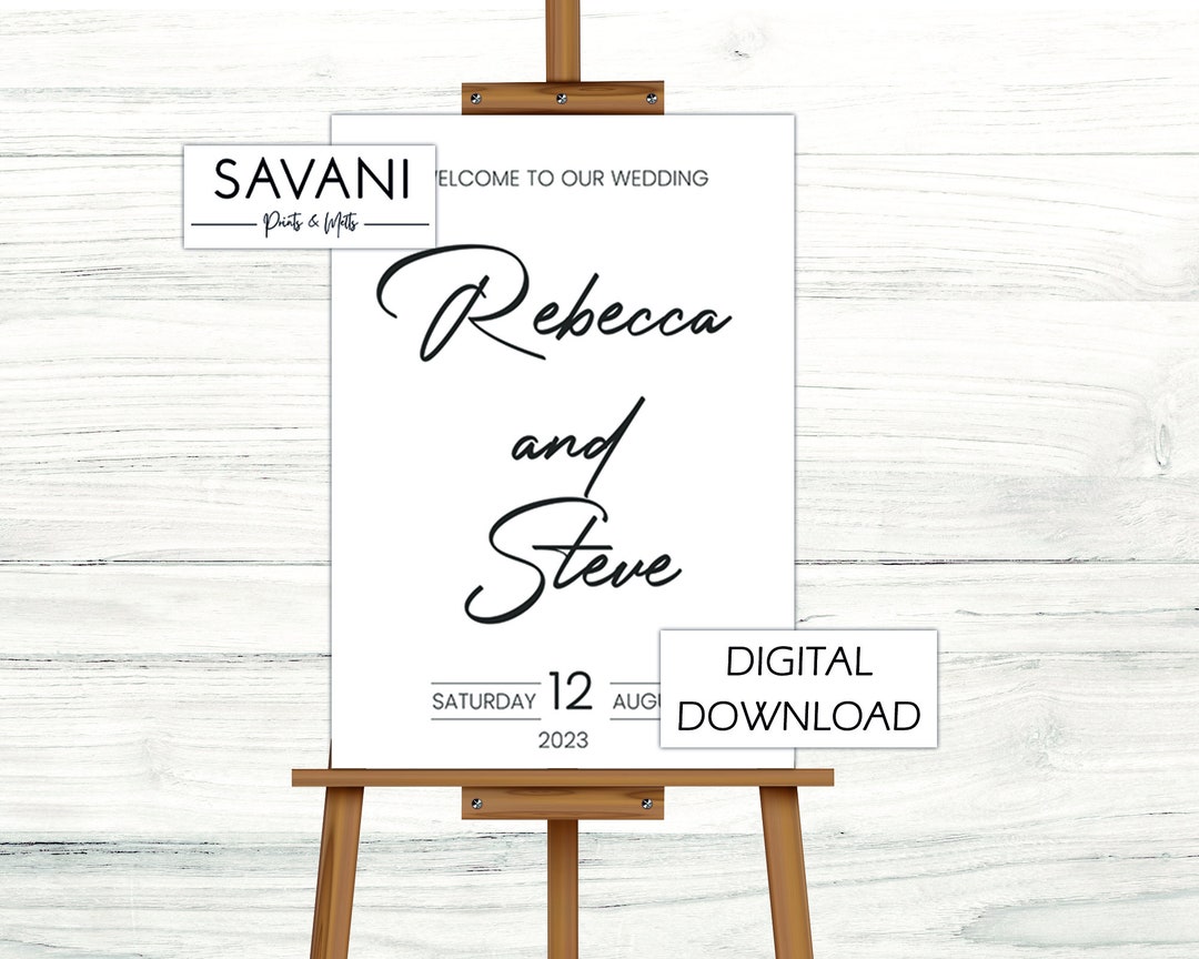 Minimal Welcome Board DIGITAL VERSION - Etsy