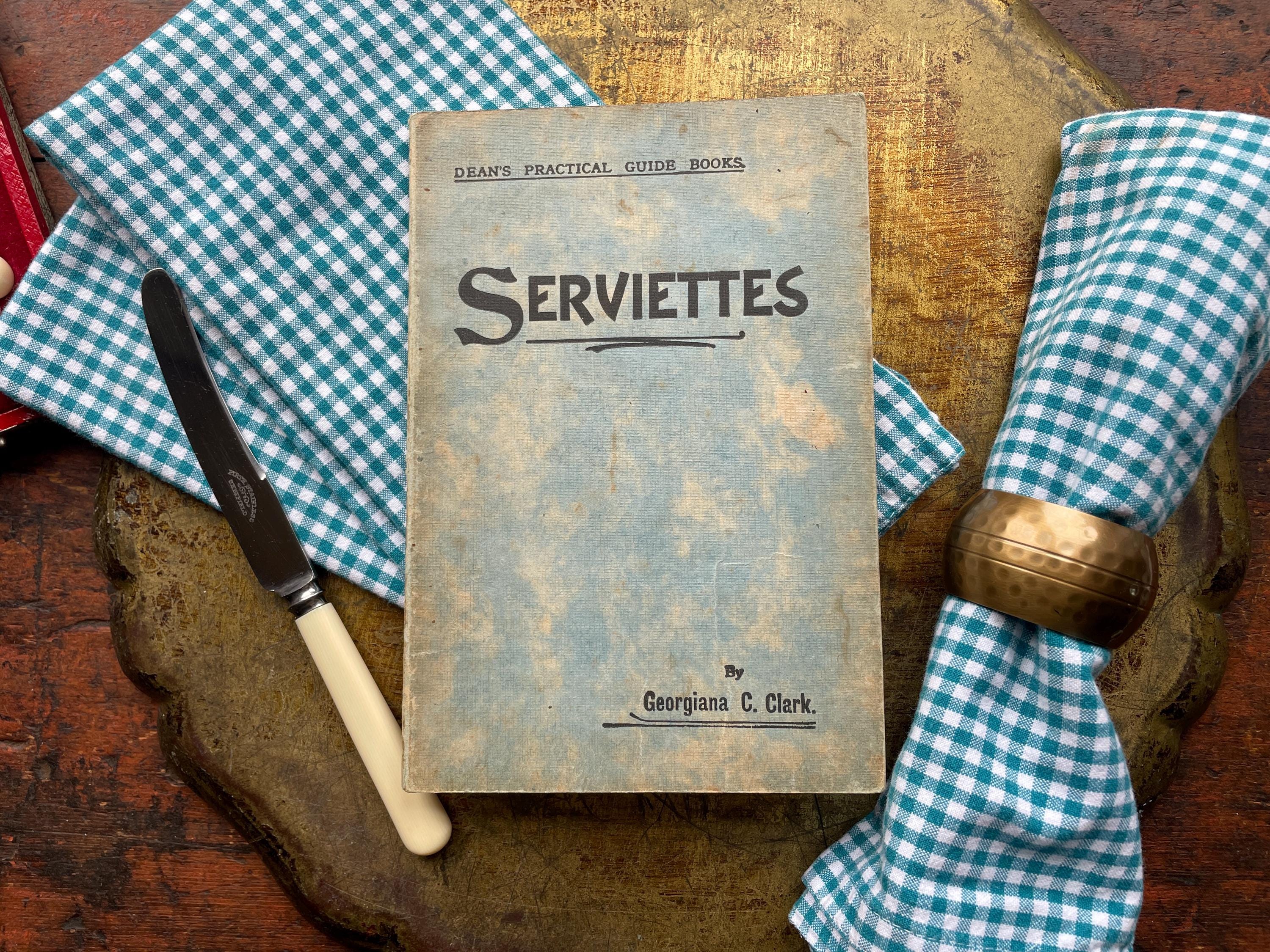 Victorian Guide Book, How to Fold Serviettes, 1875, Profusely ...