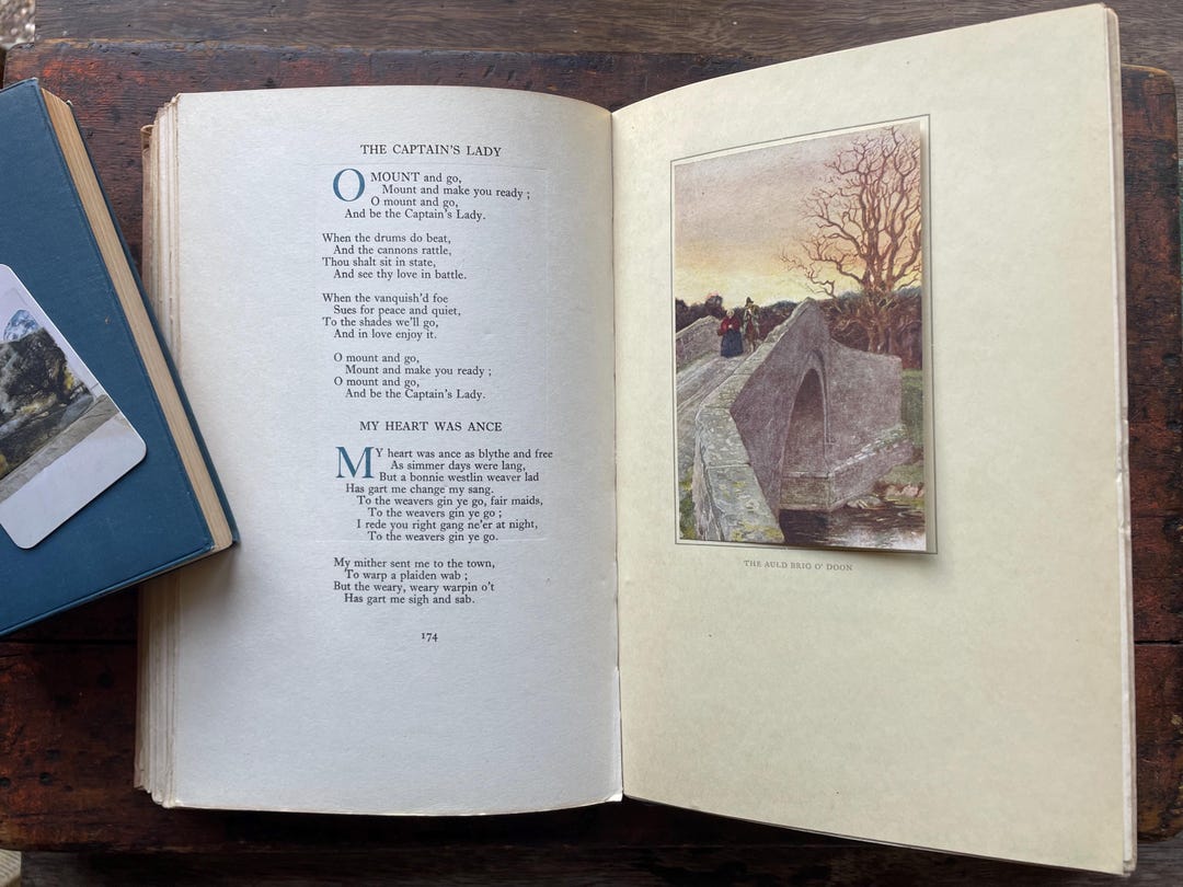 Scottish History Book, Robbie Burns, Songs & Ballads of Robert Burns ...