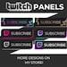19x Minimalistic White Twitch Panels - Etsy