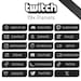 19x Minimalistic White Twitch Panels - Etsy